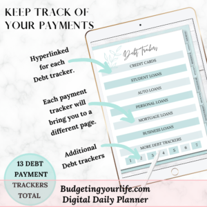 Digital Debt-Free Planner - Budgeting Your Life